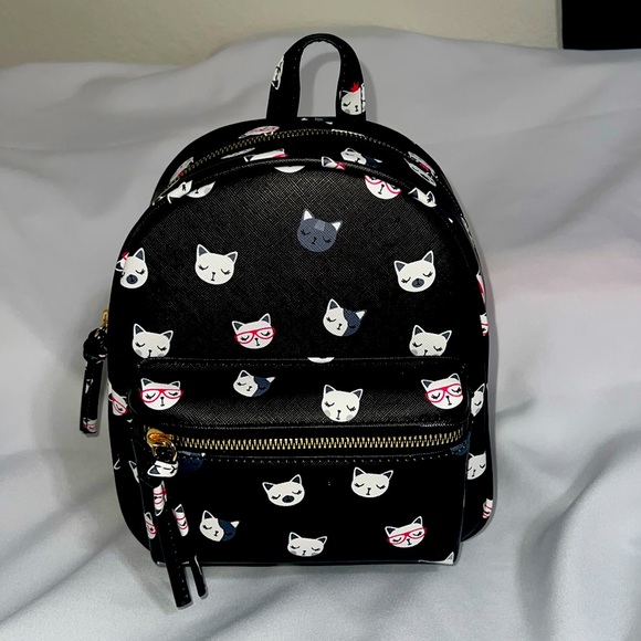 Accessories | Cat Mini Backpack In The Color Black | Poshmark